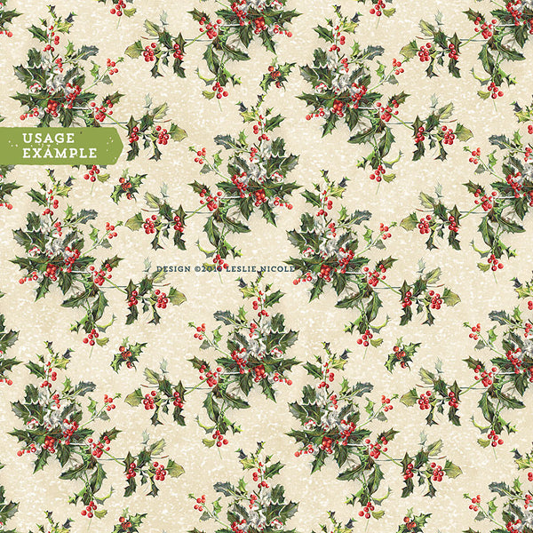 Vintage Holly Design Example - Leslie Nicole